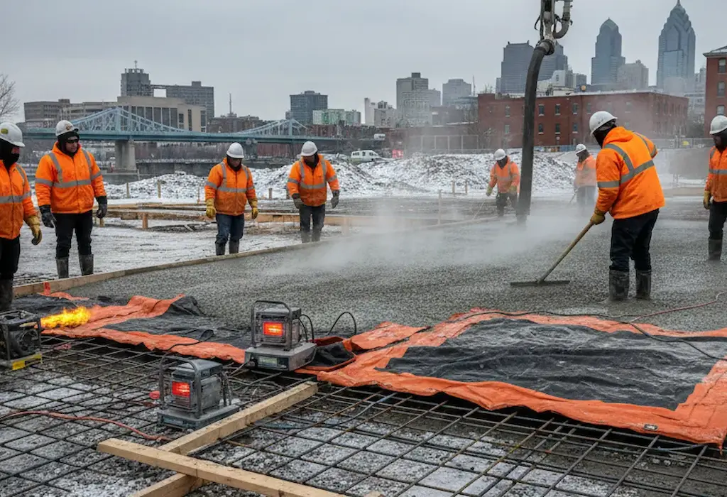 Mastering Winter Concrete Pours in Philadelphia